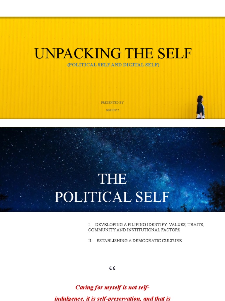 Lesson 2.5 6 Unpacking The Self The Political Self Digital Self GROUP 2 ...