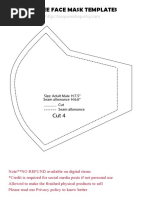 MaskInstructions V2 | PDF | Seam (Sewing) | Textiles