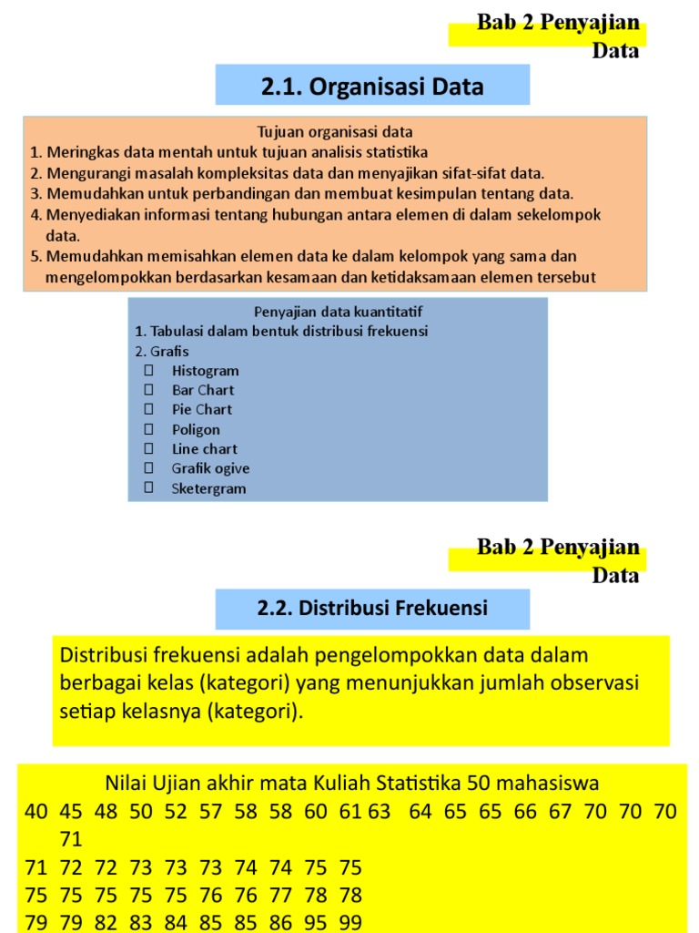 Bab 2 Penyajian Data | PDF