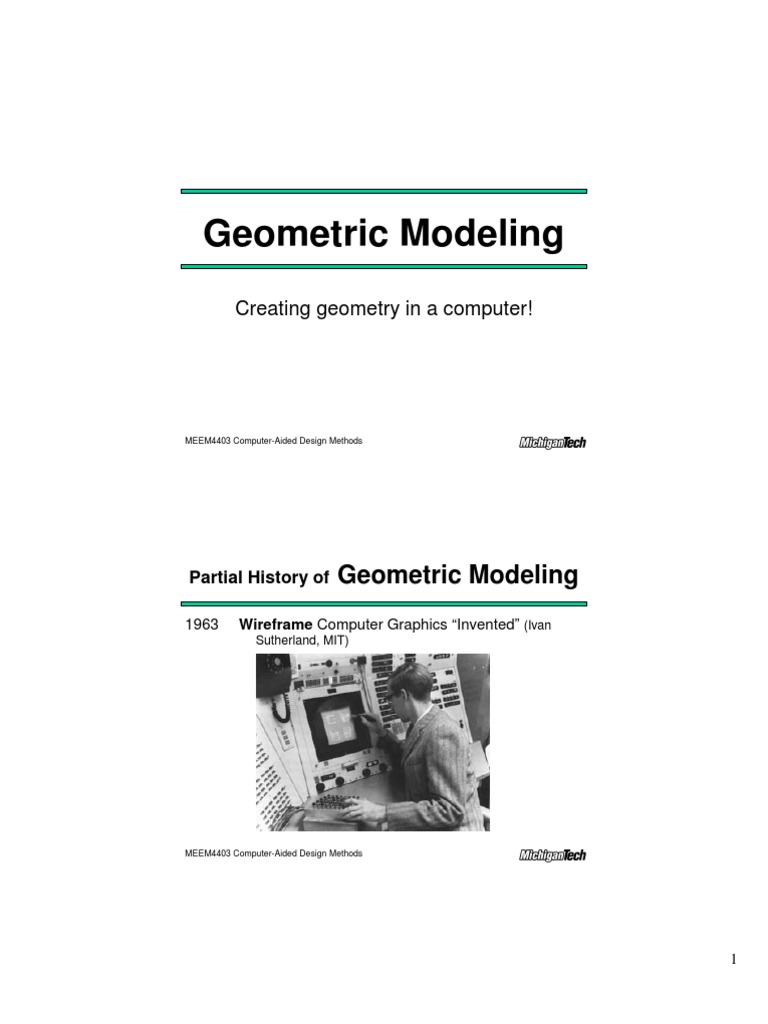 Lecture 05 11 | PDF | Computer Aided Design | Scientific Modeling