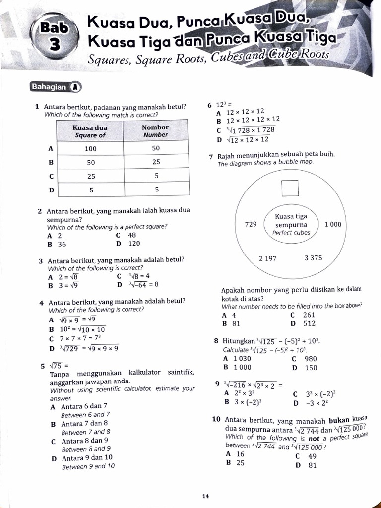 F2 Math Bab 3 - Kuasa & Punca Kuasa | PDF