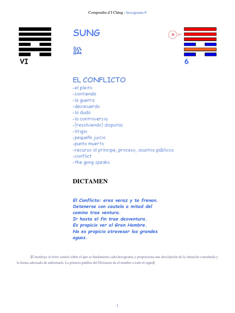 Hexagrama 6-Sung (El Conflicto) | PDF | Science | Ciencia y Tecnología