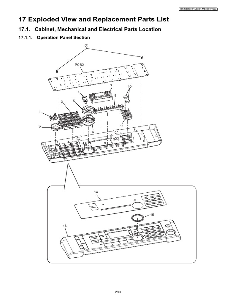17 Exploded View and Replacement Parts List | PDF | Electrical ...