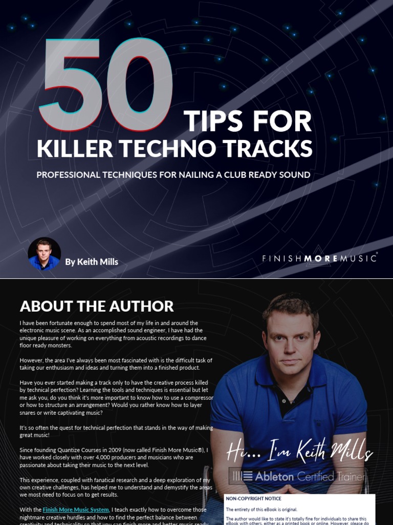 50 Tips For Writing Killer Techno Tracks | PDF | Synthesizer | Drum