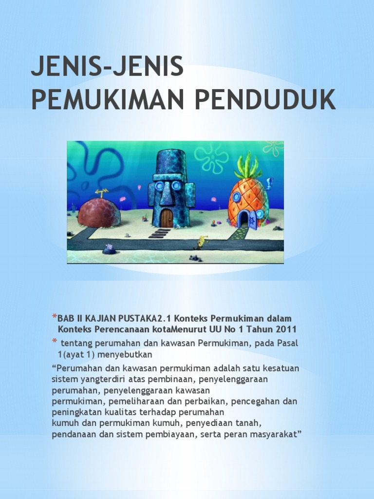 Jenis-Jenis Pemukiman Penduduk | PDF