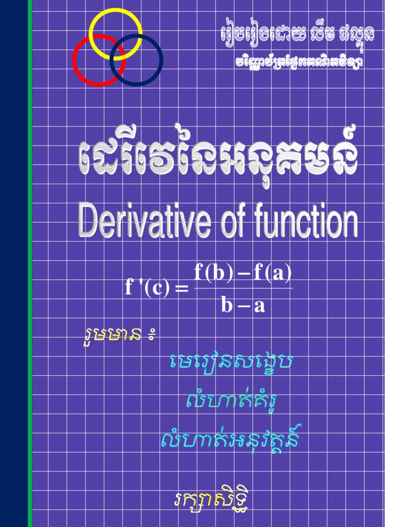 Derivative of Function | PDF