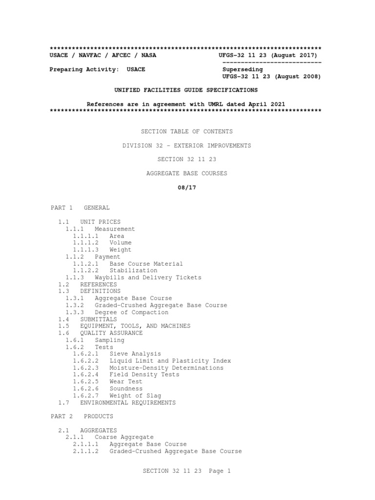 Aggregate Base Course Specification | PDF | Construction Aggregate ...