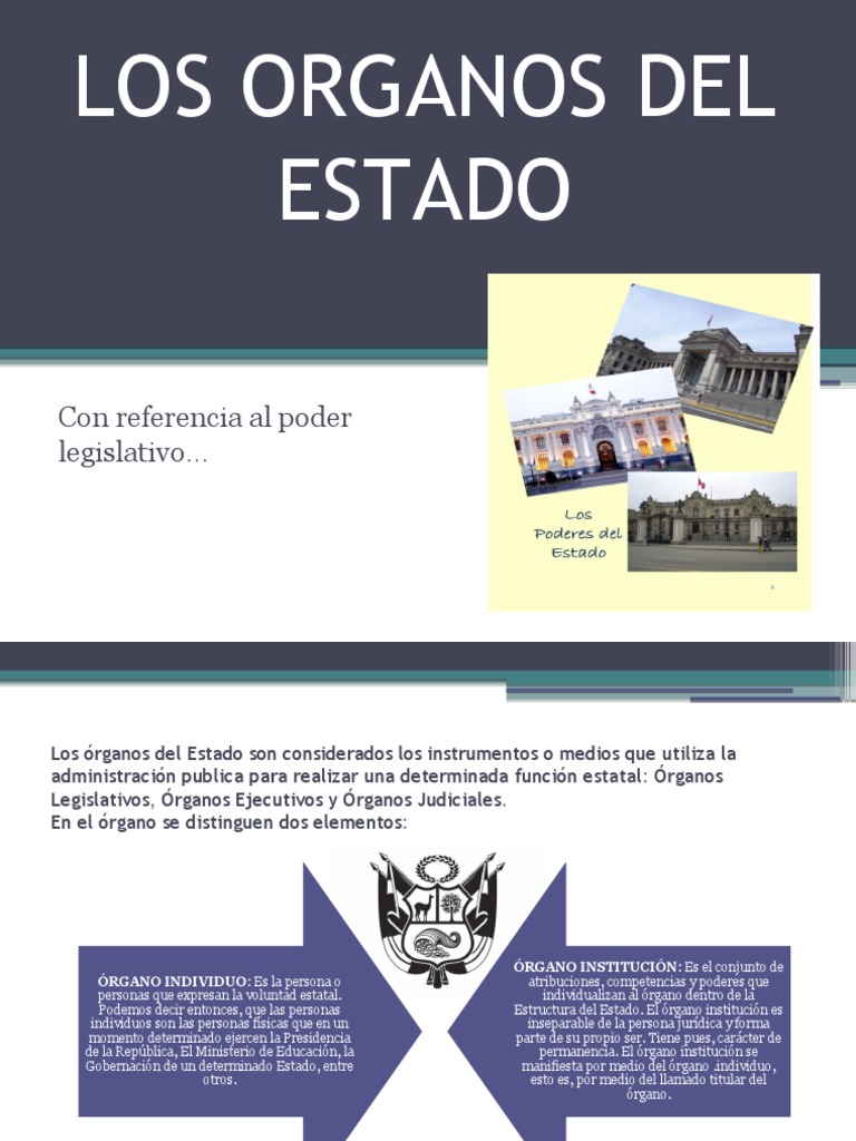 Los Organos Del Estado | PDF | Estado (política) | Política