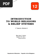Introduction To World Religions Mid-Term Exam Know Your World Religion ...