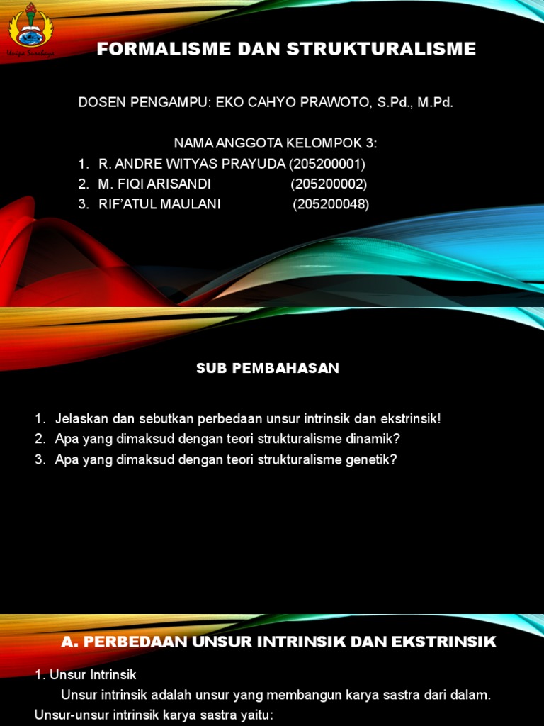 Teori Strukturalisme Dinamik dalam Sastra | PDF