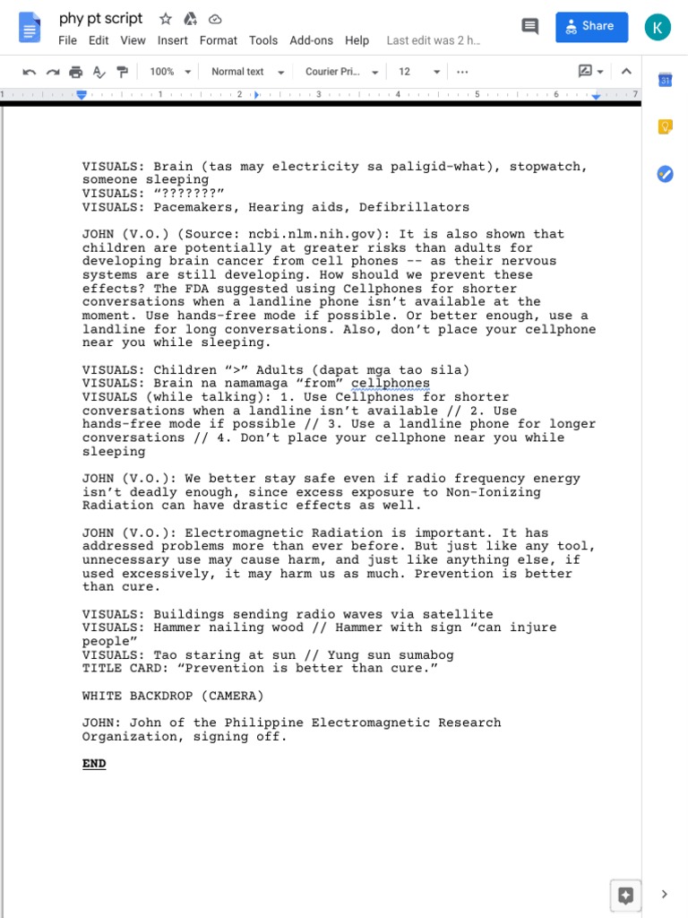 Phy PT Script | PDF | Mobile Phones | Electromagnetic Radiation