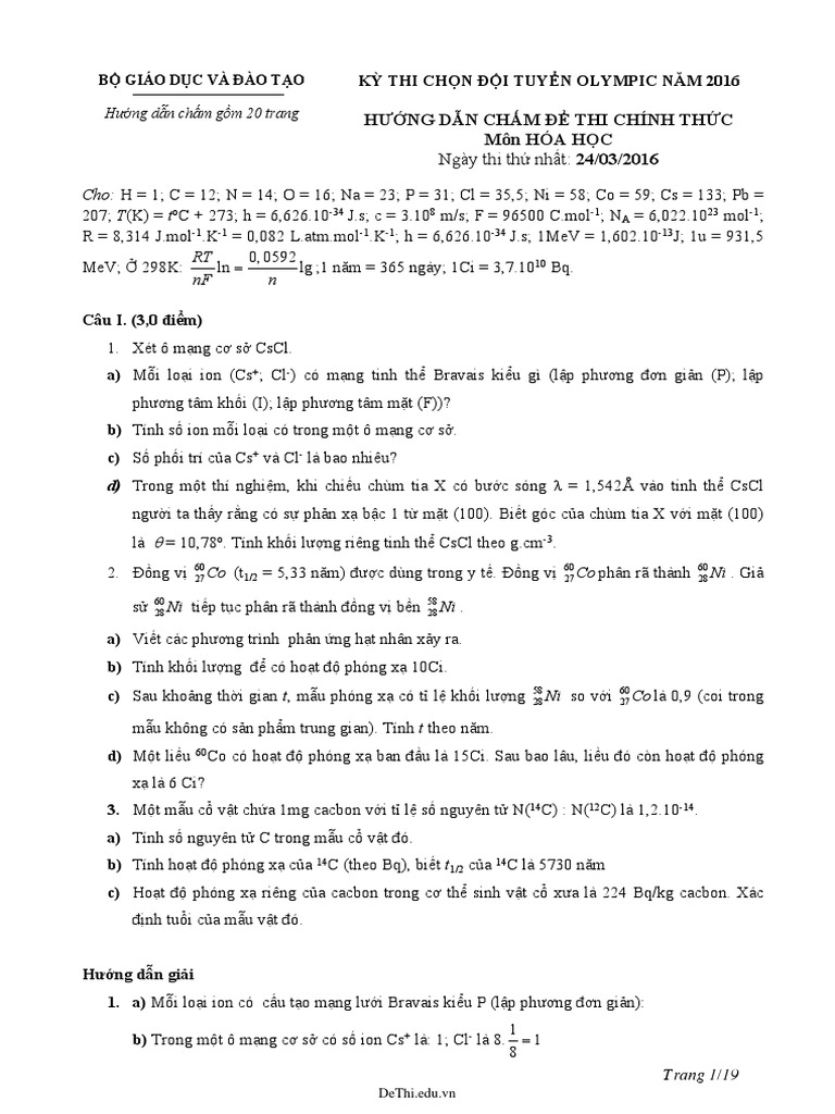 (123doc) - Huong-Dan-Cham-De-Thi-Chinh-Thuc-Mon-Hoa-Hoc-Ky-Thi-Chon-Doi-Tuyen-Olympic-Nam-2016 ...