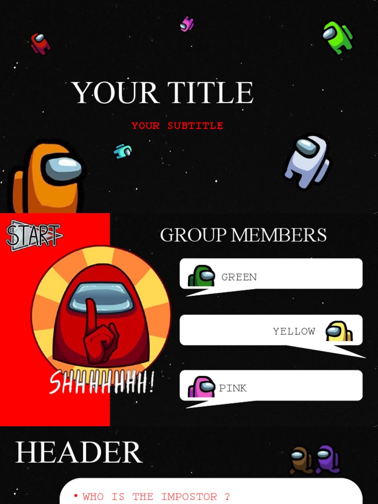 PP Among Us Template | PDF