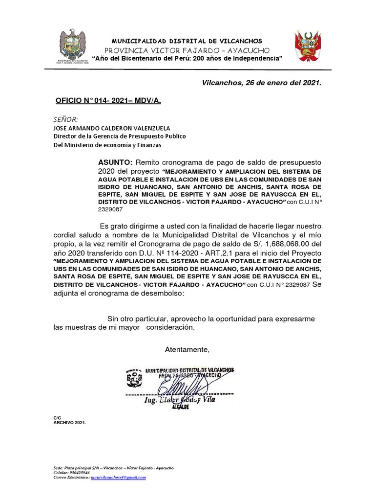 Oficio #014 | PDF | Economía (general) | Business