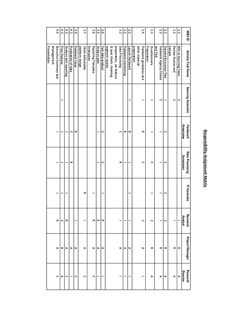6 Responsibility Assignment Matrix | PDF | Computing | Science