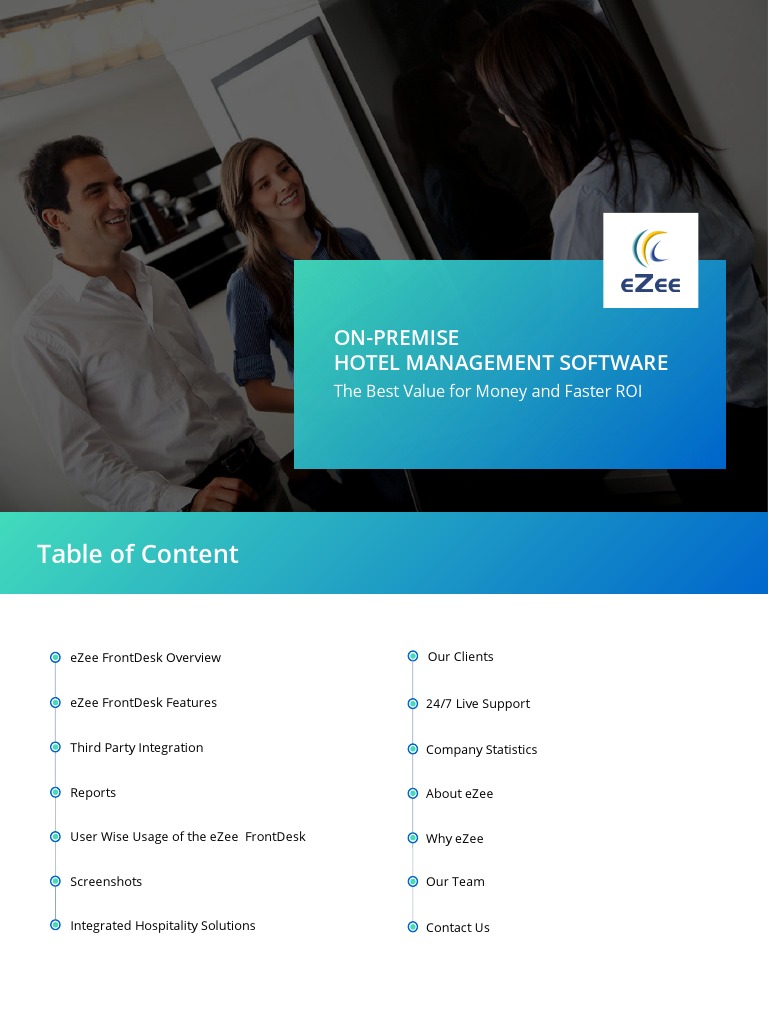 Ezee Frontdesk Brochure | PDF | Revenue | Point Of Sale
