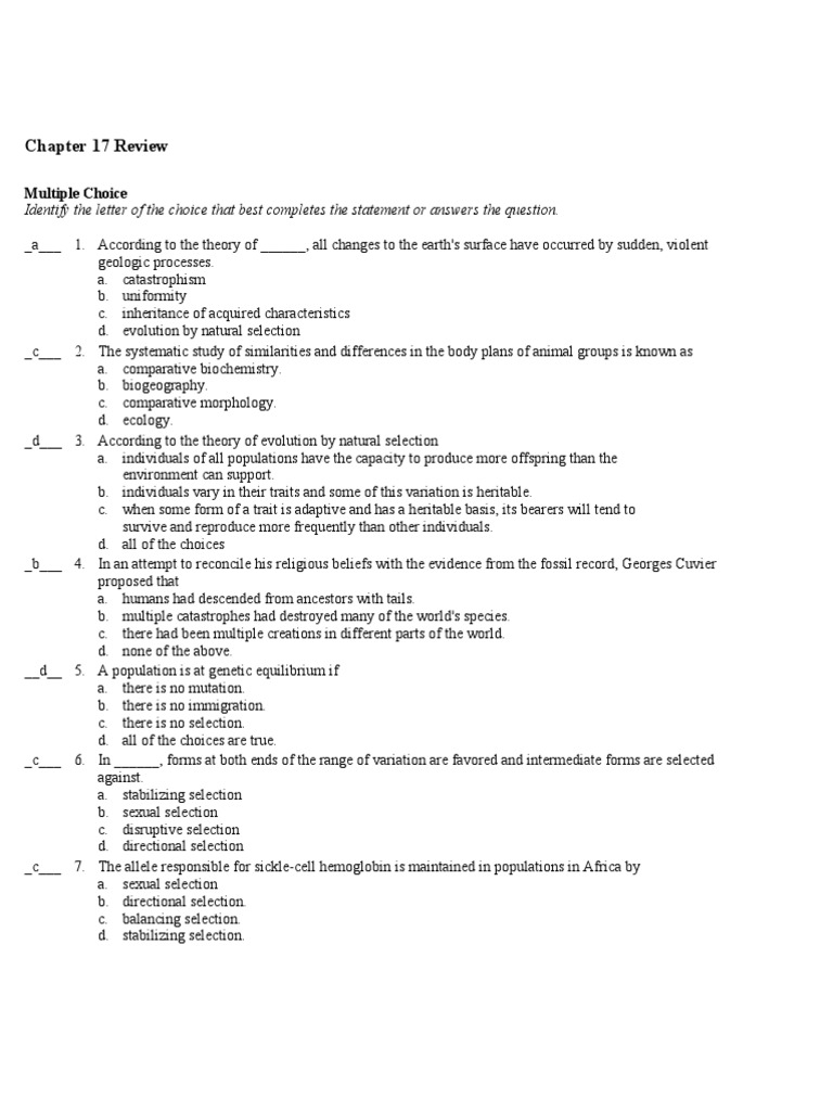 Evolution and Speciation Concepts | PDF | Natural Selection | Evolution