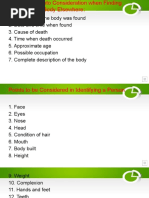 Stages of Post Mortem Lividity and Putrefaction of The Body | PDF ...