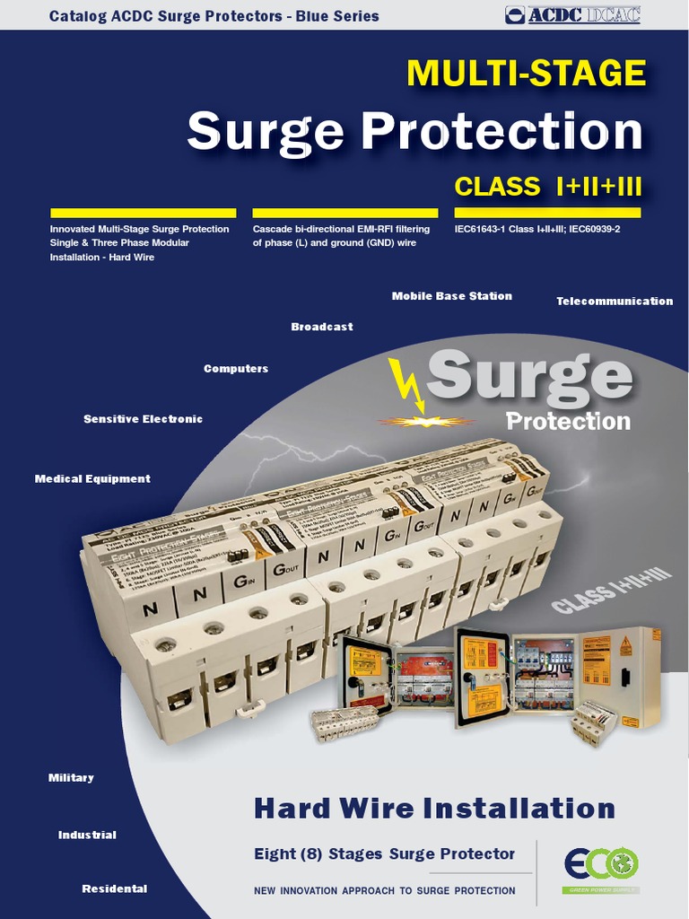 Catalog ACDC Surge Protectors - Blue Series | PDF | Alternating Current ...