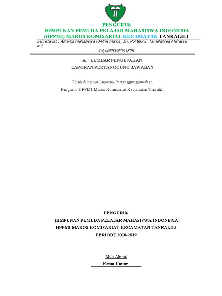 LPJ Pengurus Fiks | PDF