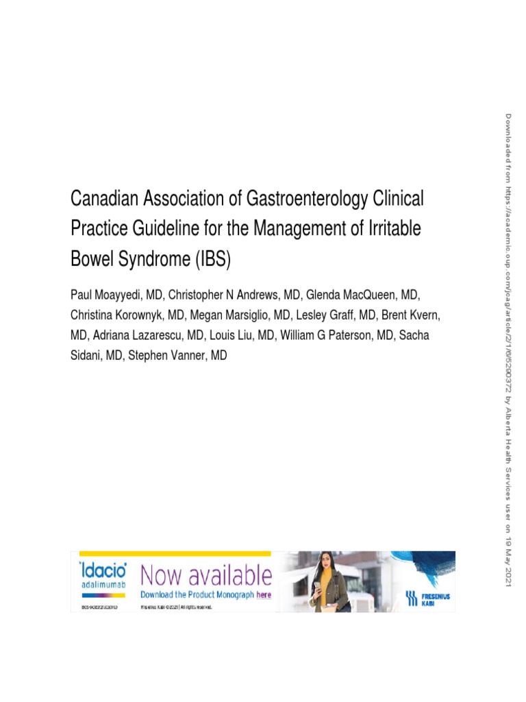 Ibs Guideline | PDF | Irritable Bowel Syndrome | Inflammatory Bowel Disease