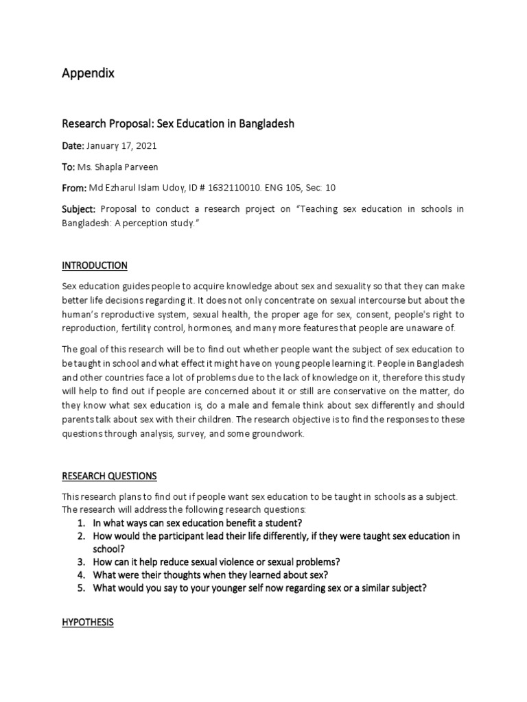 Sex Education Perception Study | PDF | Sex Education | Safe Sex