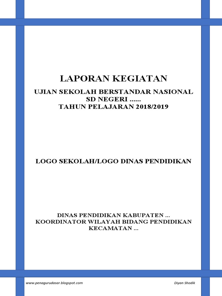 Cover Laporan USBN SD | PDF