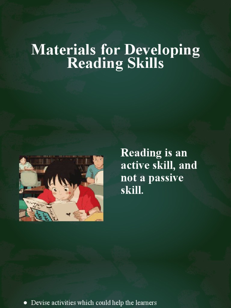 Materials For Developing Reading Skills | PDF