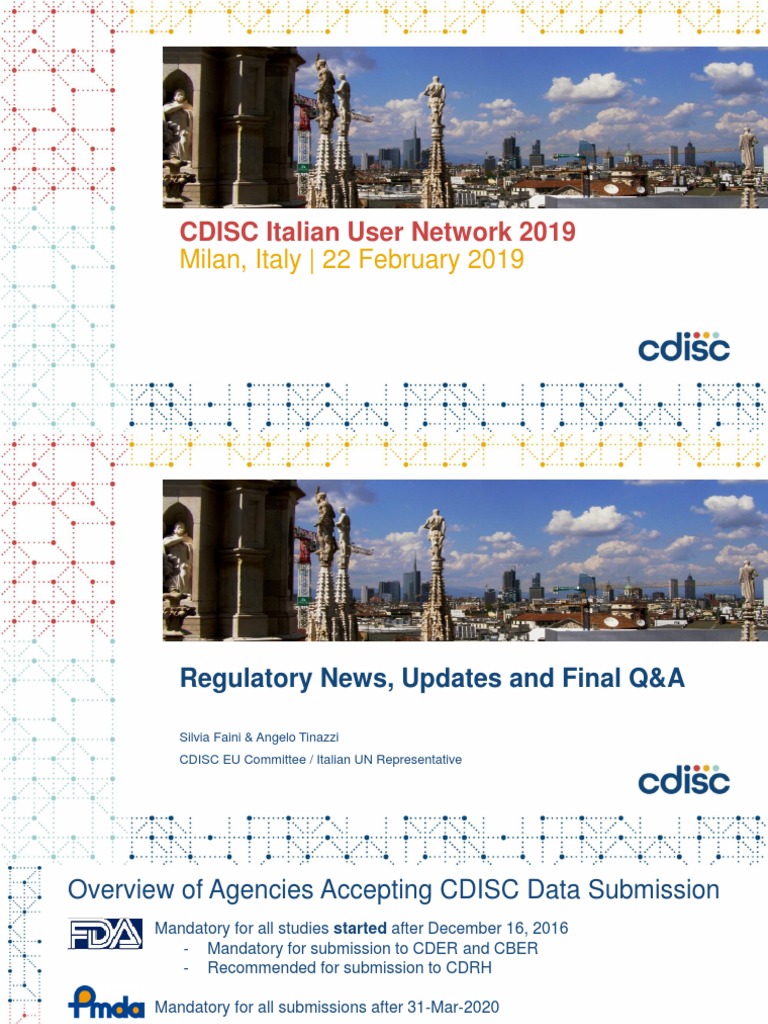 CDISC Italian User Network 2019: Milan, Italy - 22 February 2019 | PDF ...