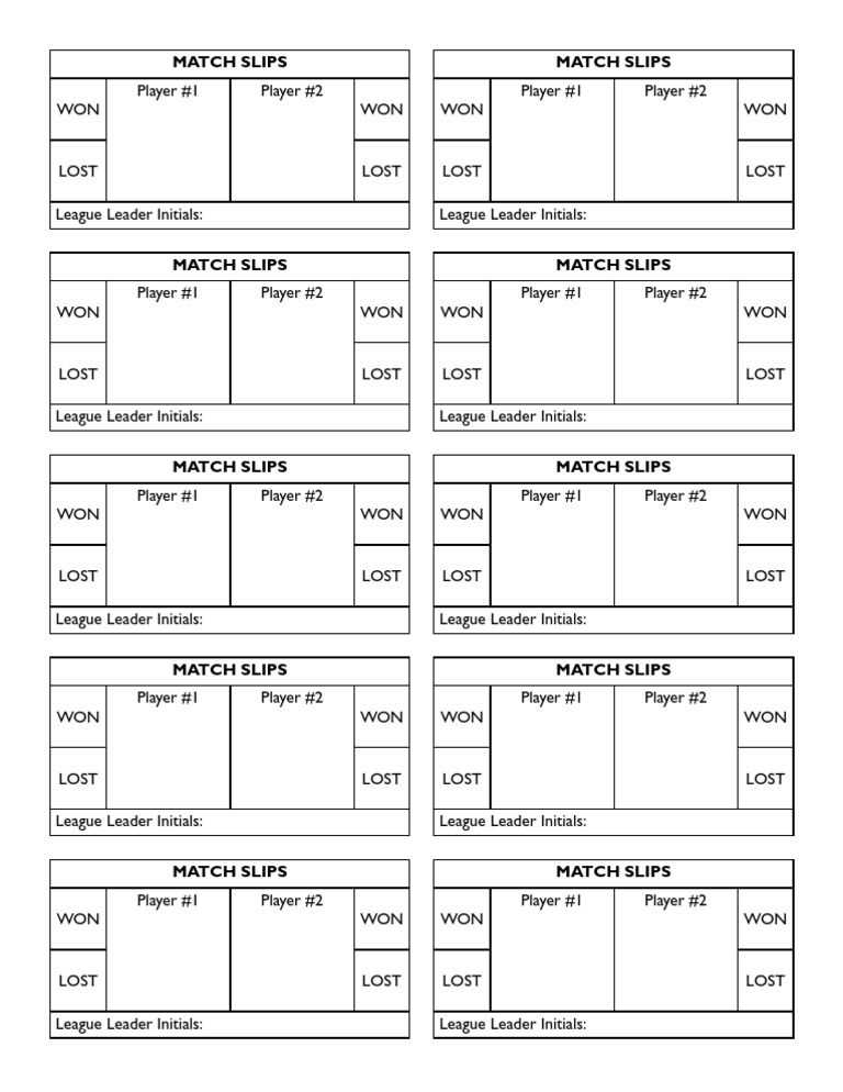 Matchslips | PDF Matchslips | PDF