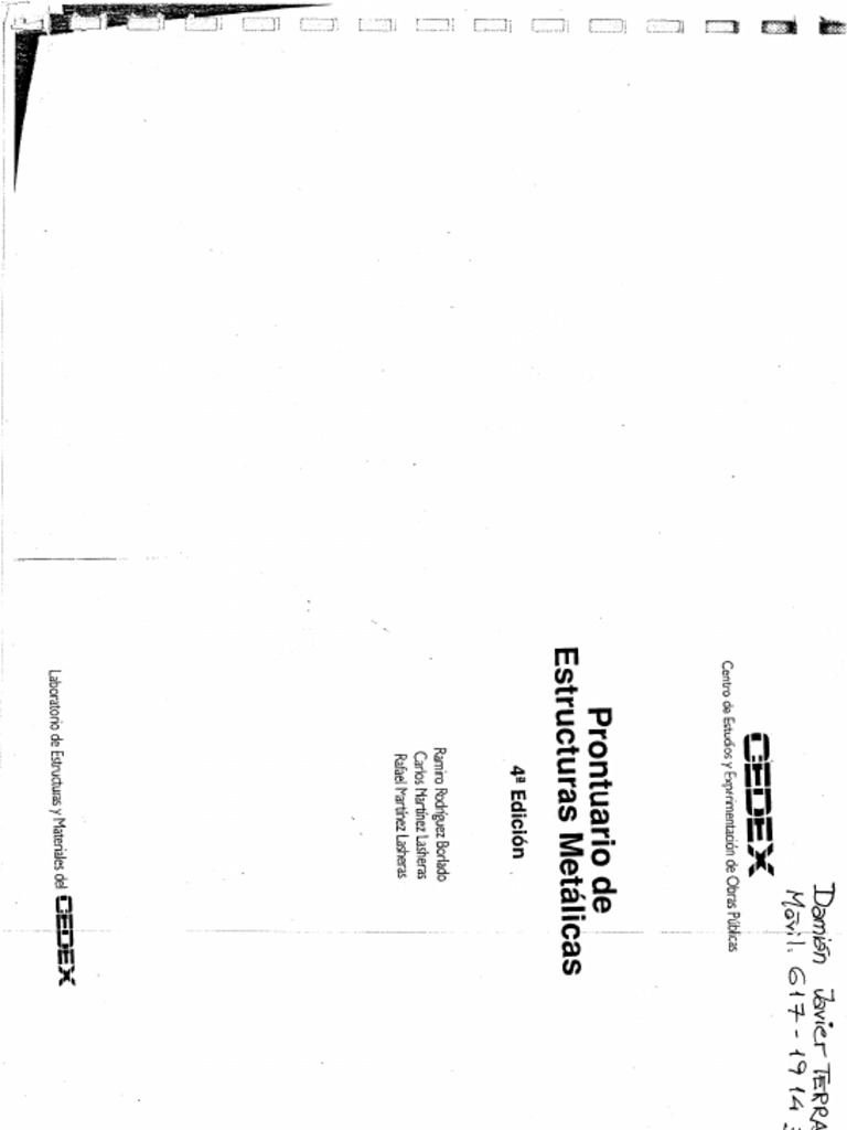 Prontuario de Estructuras Metalicas-CEDEX | PDF