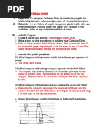 Cartesian Diver Lab Report Summary | PDF | Scuba Diving | Buoyancy