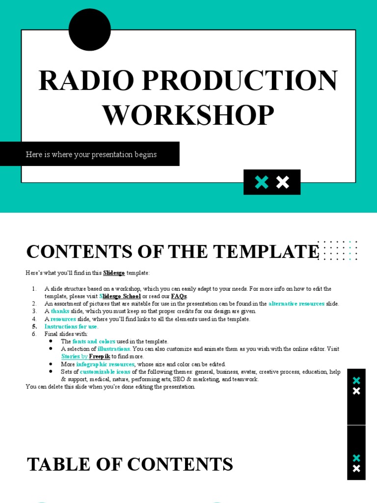 Radio Production Workshop by Slidesgo | PDF | Planets | Solar System