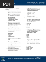 Examen Final de Redacción Indirecta 2024. Exani Ii | PDF | Verbo | Sustantivo