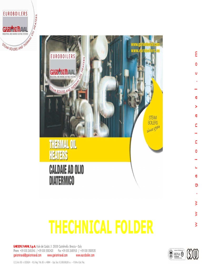 New Technical Folder For The YELLOW Brochure - TheRMAL OIL HEATERS ...
