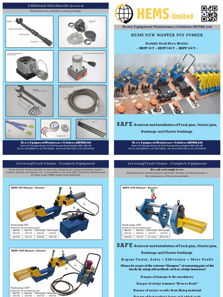 HEMS Master Pin Pusher | PDF | Industries | Equipment