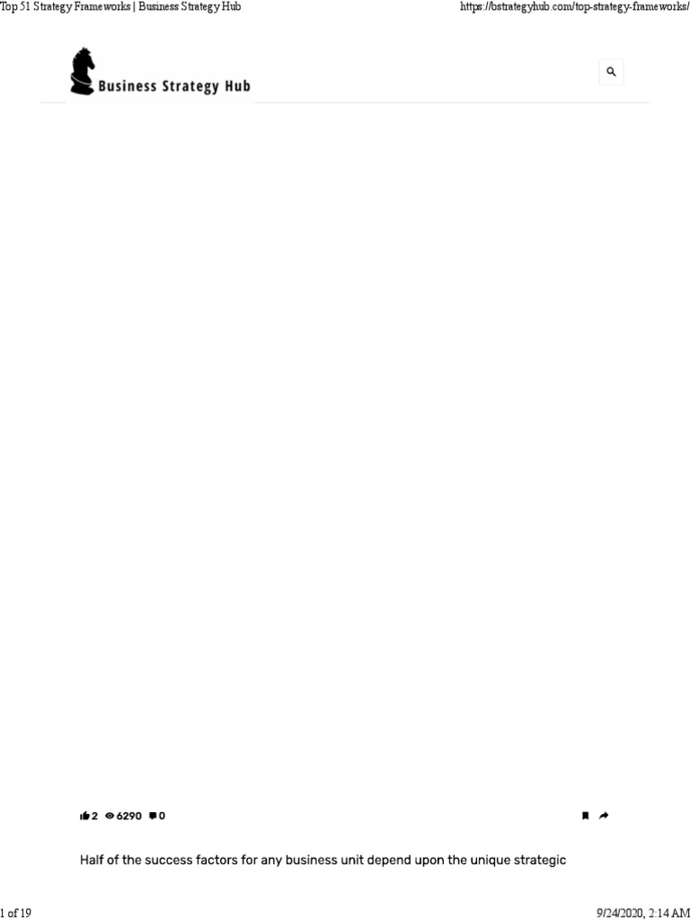 MBA Frameworks | Download Free PDF | Strategic Management | Business