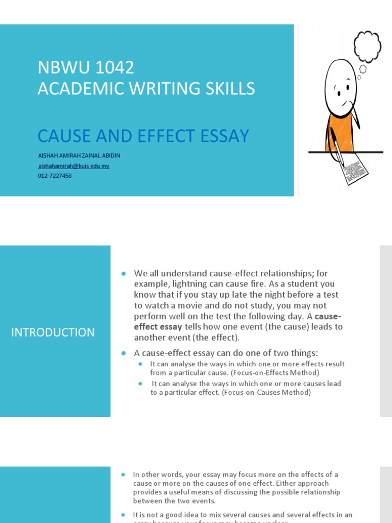 Cause and Effect Essay Guide | PDF | Essays | Thesis