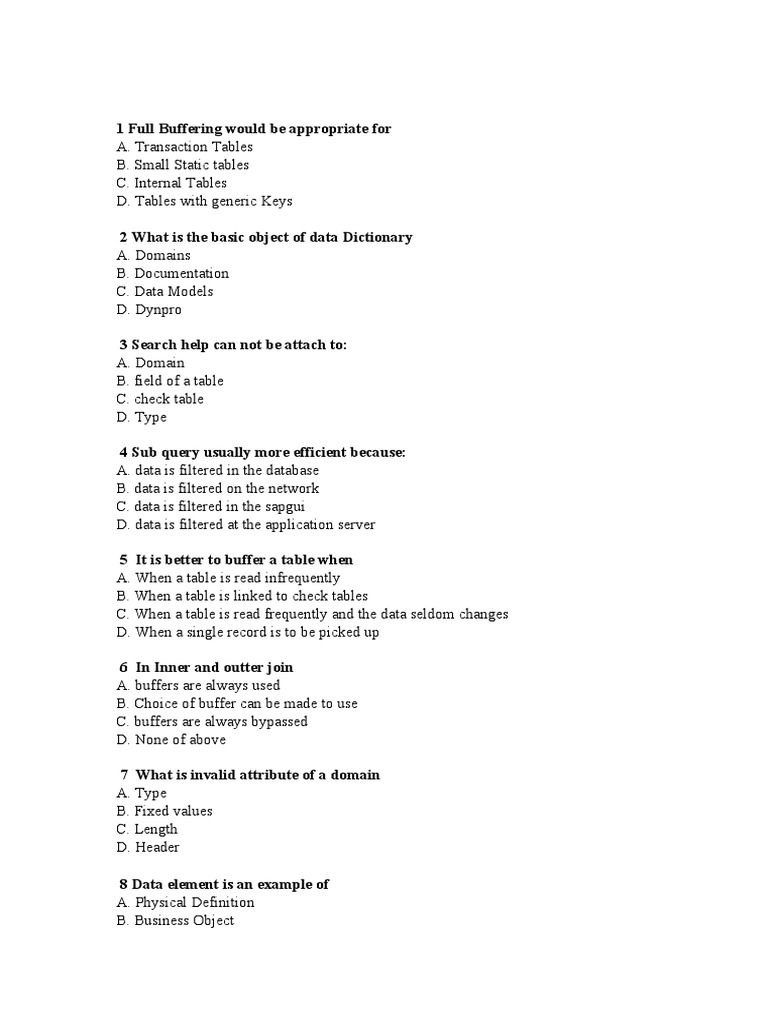 1 Full Buffering Would Be Appropriate For | PDF | C (Programming Language) | Databases
