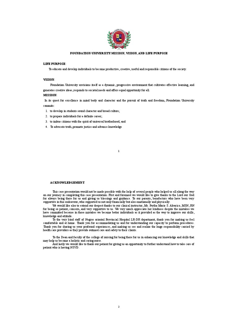 Case Study - NSVD | PDF | Ovary | Labia