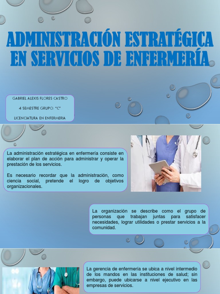 Administración Estratégica en Los Servicios de Enfermería | PDF ...