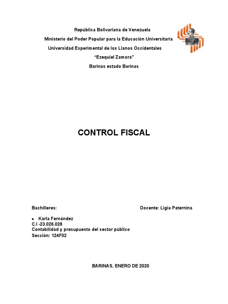 Sistema Nacional de Control Fiscal | PDF | Administración Pública ...