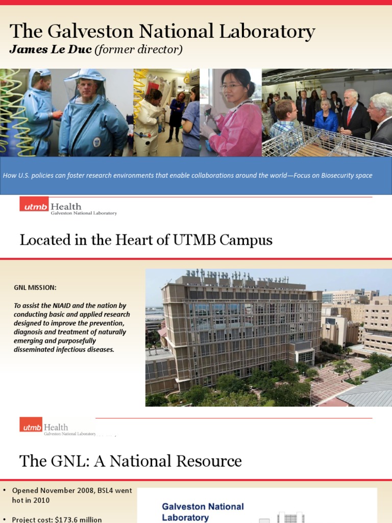 Galveston National Lab: Biosecurity Hub | PDF | Microbiology | Clinical ...