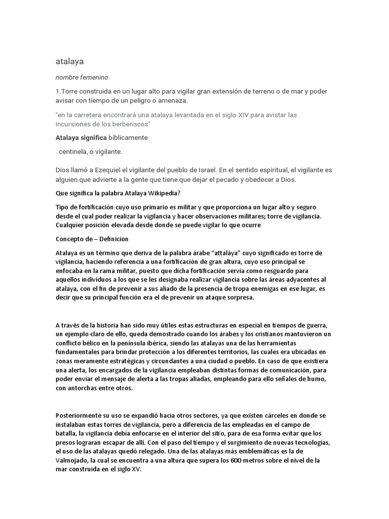 Atalaya | PDF | Religión y creencia | Biblia