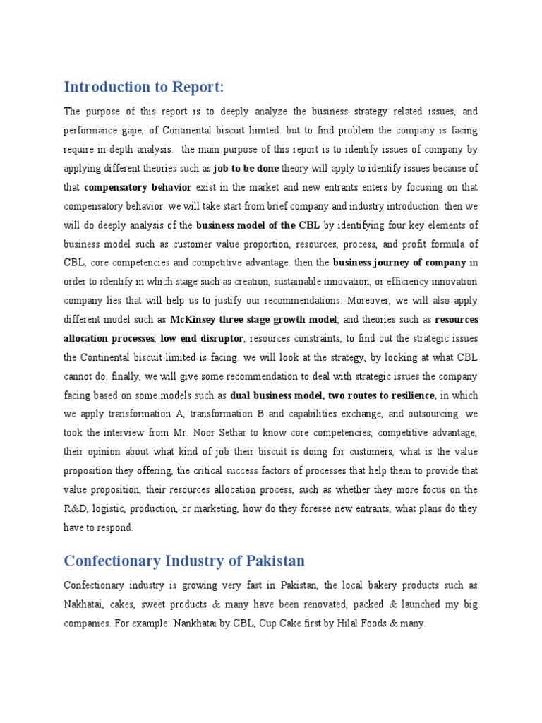 CBL Business Strategy Project | PDF | Competitive Advantage | Strategic ...