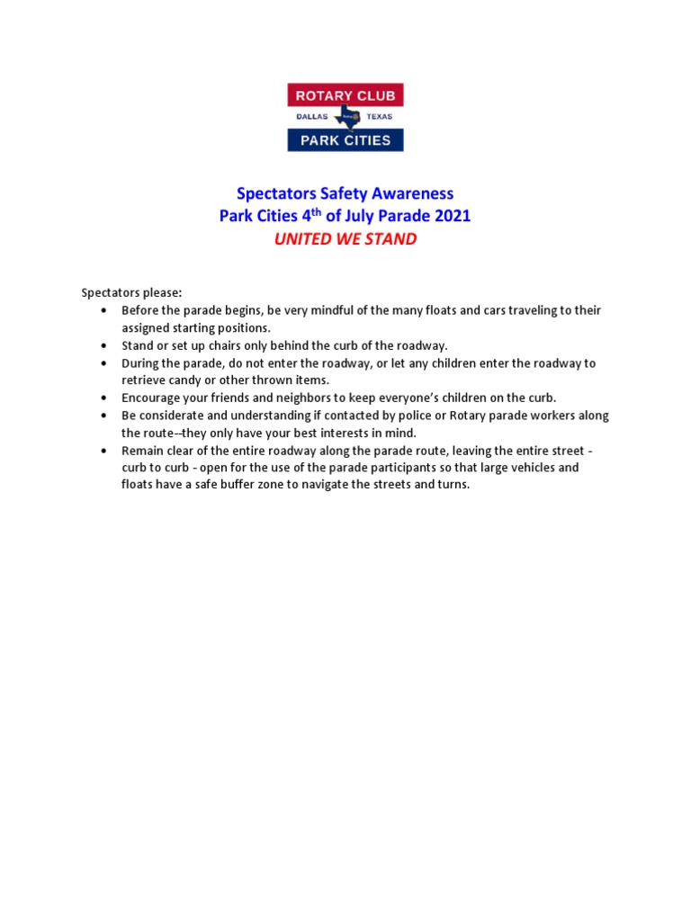 Spectator Rules - 2021 | PDF