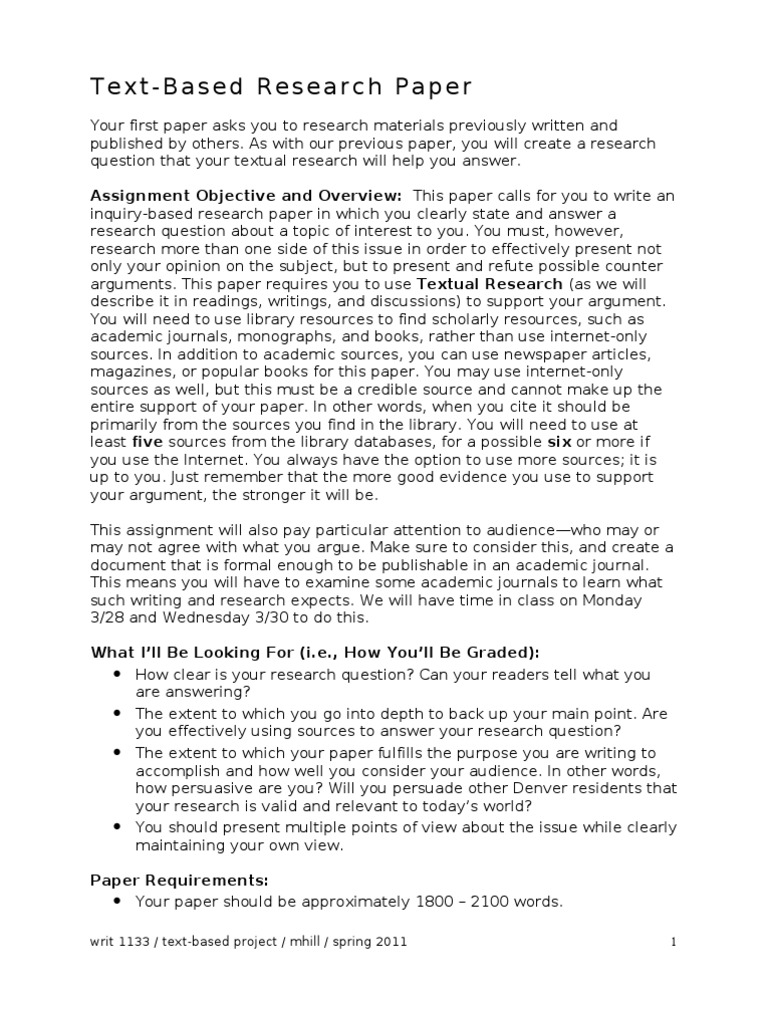 1133 Spring11 Text Based | PDF | Newspapers | Academic Publishing