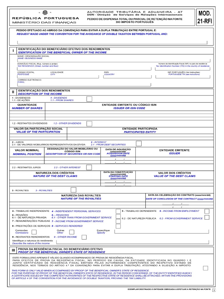 RFI - 21 - Uk (1) (13072) | Download grátis PDF | Impostos | Estado