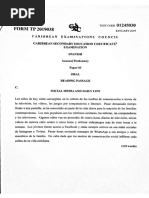 Csec Spanish Jan 2021 Paper 2 | PDF