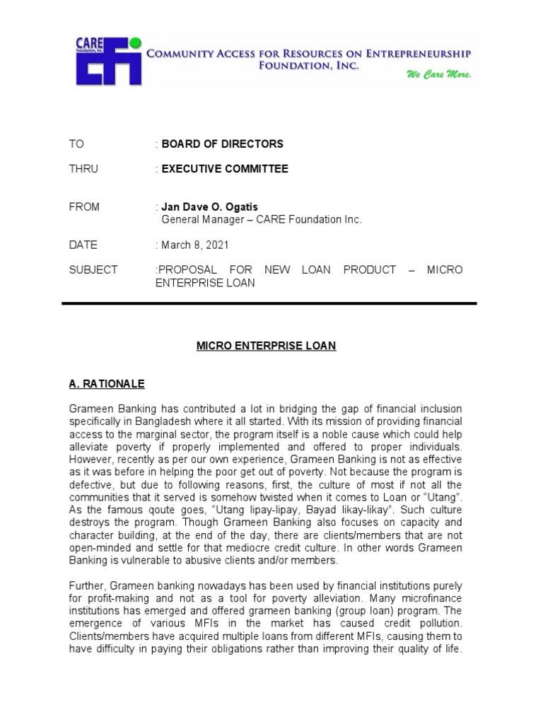 MicroEnterprise Loan (Puhunan Sa Pagbabago at Pag-Asenso - P3 Loan ...